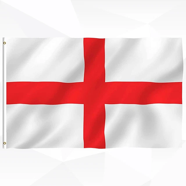 ENGLAND FLAG 5FT X 3FT St George Cross Flags English Flag with Eyelets ...