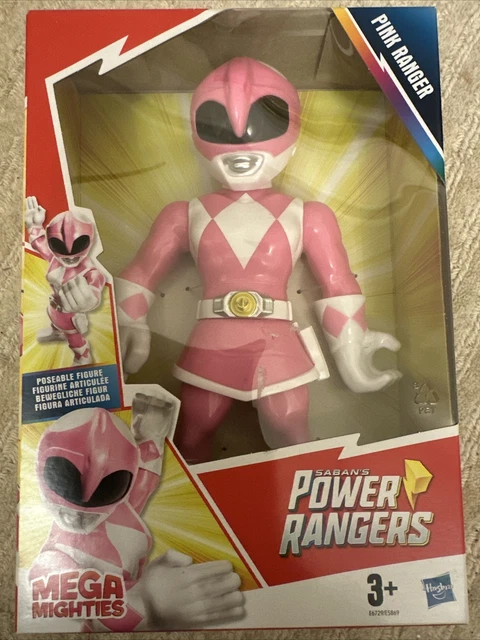 POWER RANGERS PLAYSKOOL Heroes Mega Mighties PINK RANGER 10" Figure ...