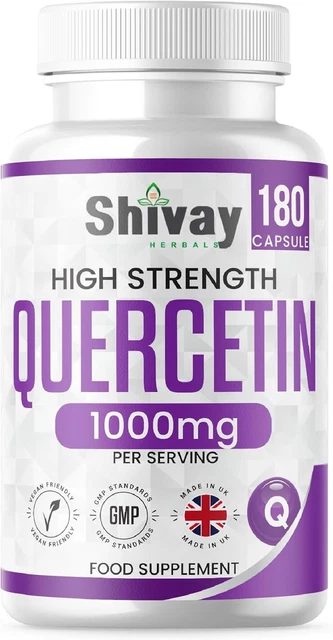PURE QUERCETIN (SOPHORA Japonica) Supplement |1000mg Per Serving | 180 ...