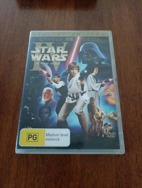STAR WARS IV A New Hope (1977) Dvd Region 4 W Theatrical Edition $15.00 ...