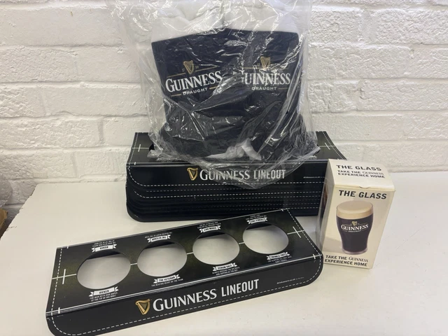 OFFICIAL GUINNESS LINE Out 4 Pint Carrier Holder Cardboard Sign Boxed ...