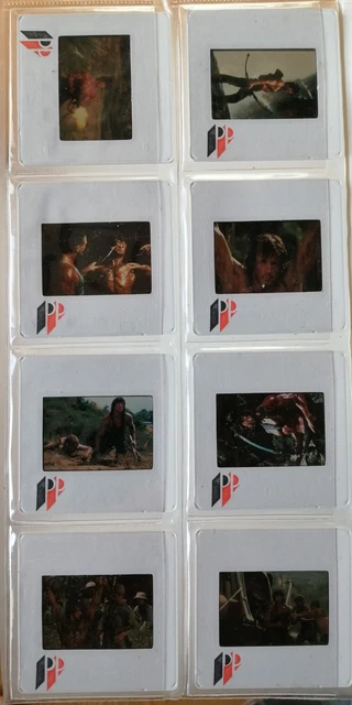 RAMBO 2 SYLVESTER stallone 8x diapositives diapo slide cinema EUR 100 ...