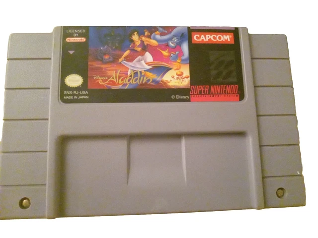 DISNEY'S ALADDIN (SUPER Nintendo SNES, 1993) Authentic Cartridge Only ...