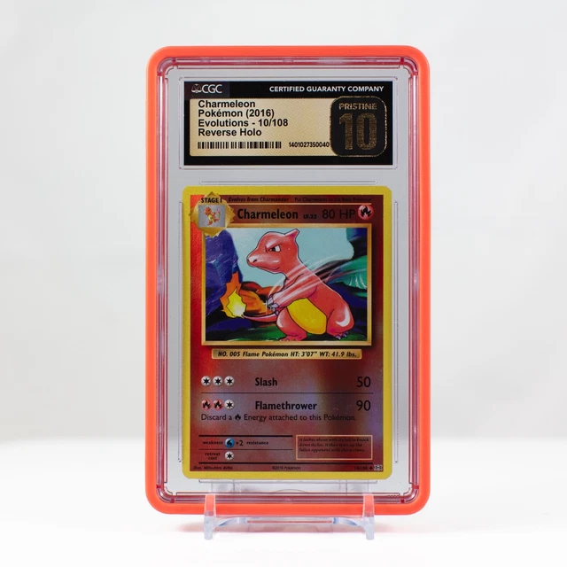 POKÉMON CHARMELEON REVERSE Holo 10/108 XY Evolutions - CGC 10 VIERGE-PSA POP 1 EUR 1.046,78 ...