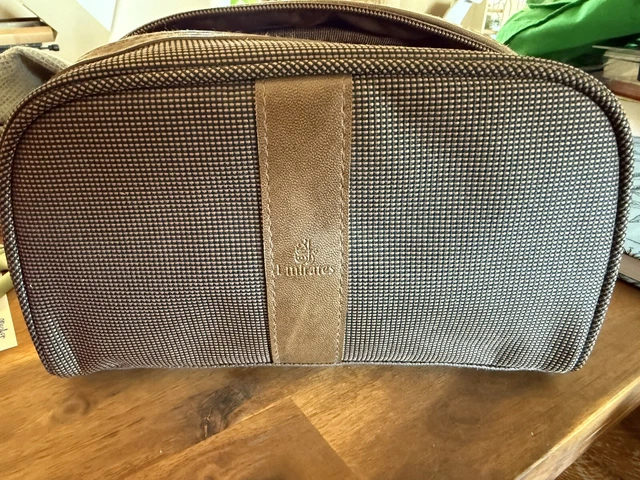 EMIRATES FIRST CLASS Amenity Kit - Bvlgari Amenities Qantas One World ...
