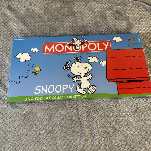 SNOOPY MONOPOLY IT’S A Dog’s Life Collectors Edition New Factory Sealed ...
