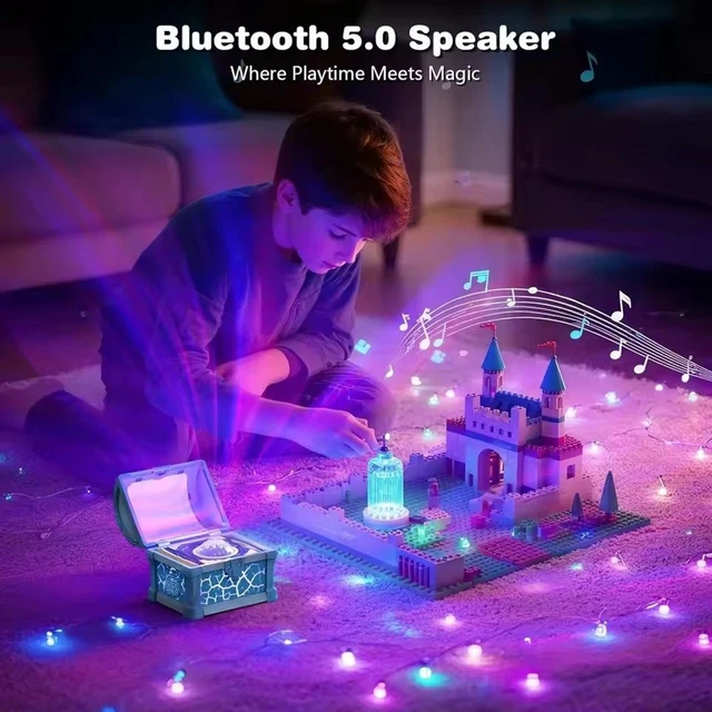 TREASURE BOX PROJECTION Light Bluetooth Speaker with White Noise ...