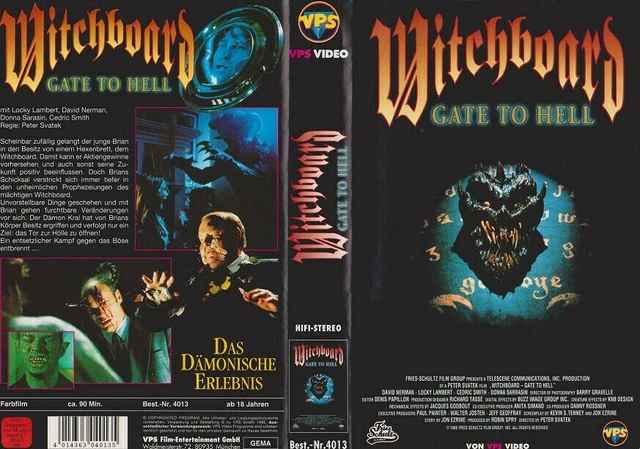 WITCHBOARD - GATE to Hell - David Nerman, Locky Lambert - FSK 18 (VHS ...