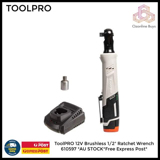 TOOLPRO 12V BRUSHLESS 1/2" Ratchet Wrench 610597 *AU STOCK*Free Express ...