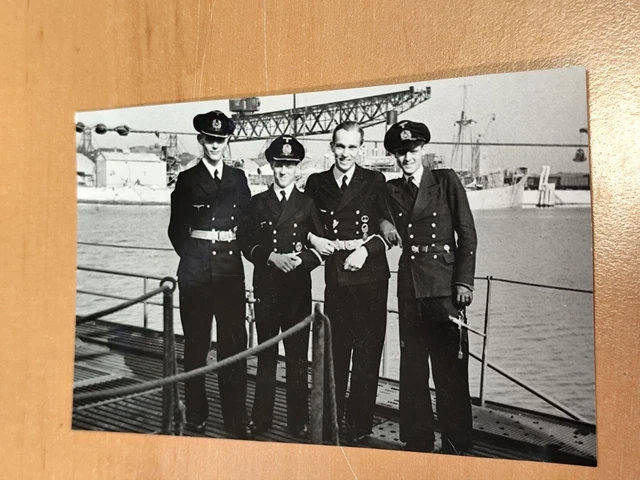 FOTO WERKSFOTO DESCHIMAG Schiffsbau Soldaten Dekoriert Marine U-Boot 2 ...