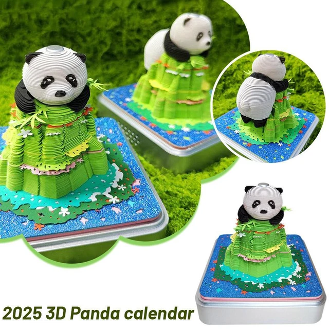 3D NOTEPAD 3D Art Calendar 2025 Panda Notepad 3D Kawaii Notepad 3D ...