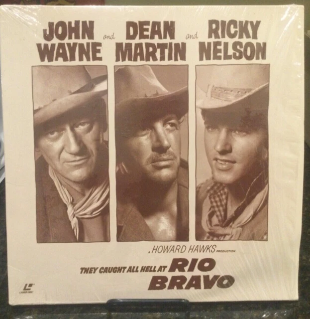 RIO BRAVO, JOHN Wayne, Dean Martin, Ricky Nelson, 1959 Color Laserdisc ...