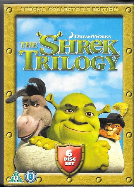 THE SHREK TRILOGY DVD 6-DISC DELUXE COLLECTOR'S EDITION DVD INC SHREK ...