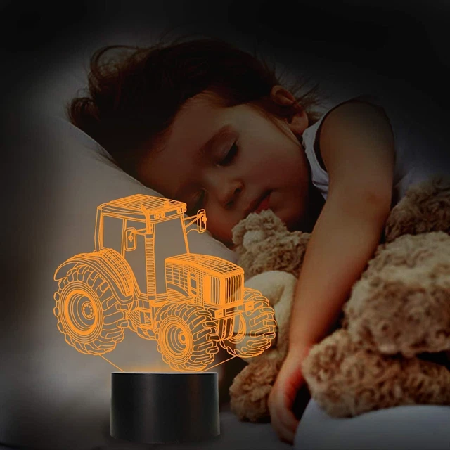 3D CREATIVE VISUALISATION Lamp 7 Colour Changing Night Light ( £14.23 ...