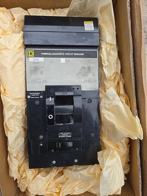 SQUARE D 400 Amp Triple Pole 400A I-Line MCCB Moulded Case Breaker ...