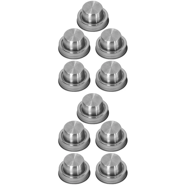 2 PACK SHAKER-DECKEL Shaker-Tasse Mini Einmachgläser Cocktail-Shaker ...