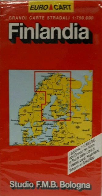 CARTA STRADALE FINLANDIA Con Pianta Helsinki Studio Fmb EUR 13,00 ...