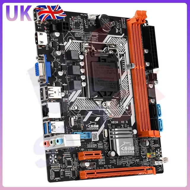 2CH 16GB DESKTOP Motherboard HD Interface M-ATX Small Board LGA DDR3 ...