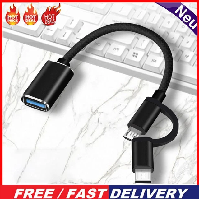TYPE-C &MICRO USB To USB OTG Type C To USB3.0 Adapters 2 in 1 Mobile ...