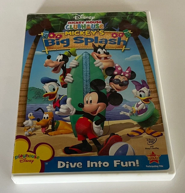 MICKEY'S BIG SPLASH (DVD) Disney Mickey Mouse Clubhouse disque et ...