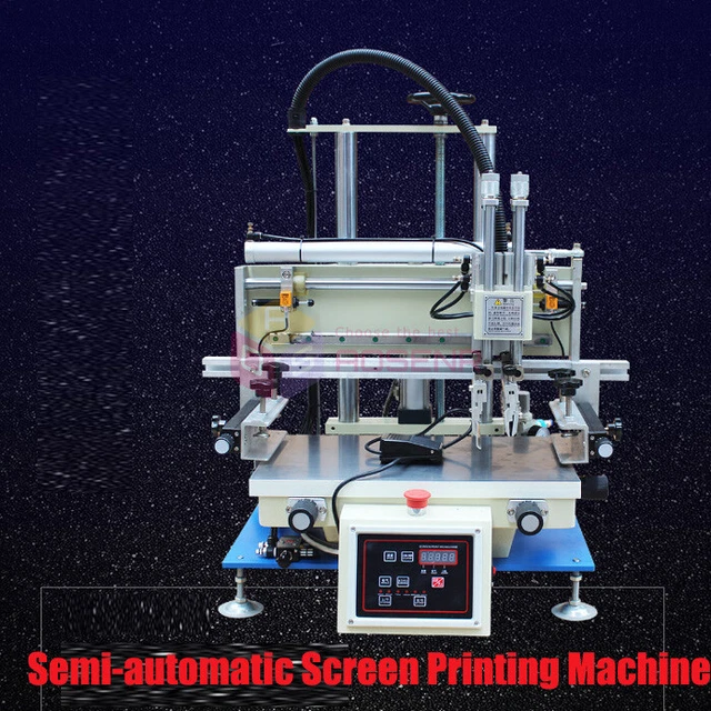 DESKTOP PNEUMATIC SEMI-AUTOMATIC Screen Printing Machine Mini Screen ...