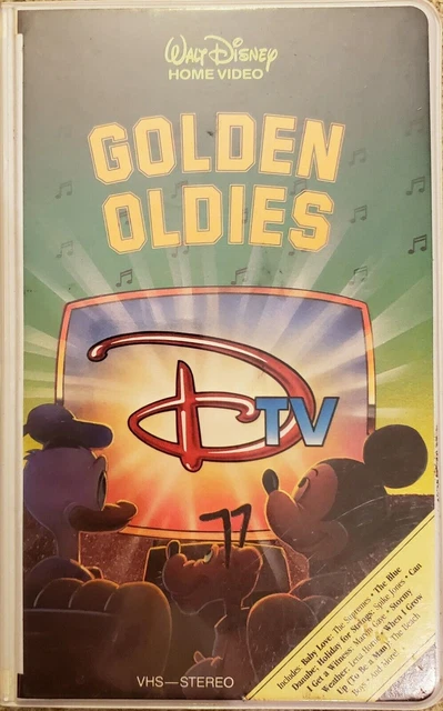 DISNEY GOLDEN OLDIES (VHS, 1984) Animated Music Videos Clamshell Hard ...