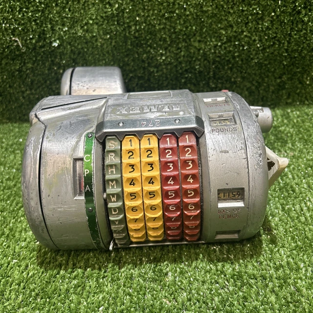 VINTAGE ALMEX TYPE A 1850 Tram Bus Conductor Ticket Machine Mancave ...