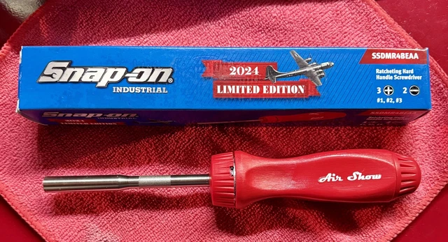 SNAP-ON TOOLS RARE AIRSHOW 2024 Hard Handle Ratcheting Screwdriver ...