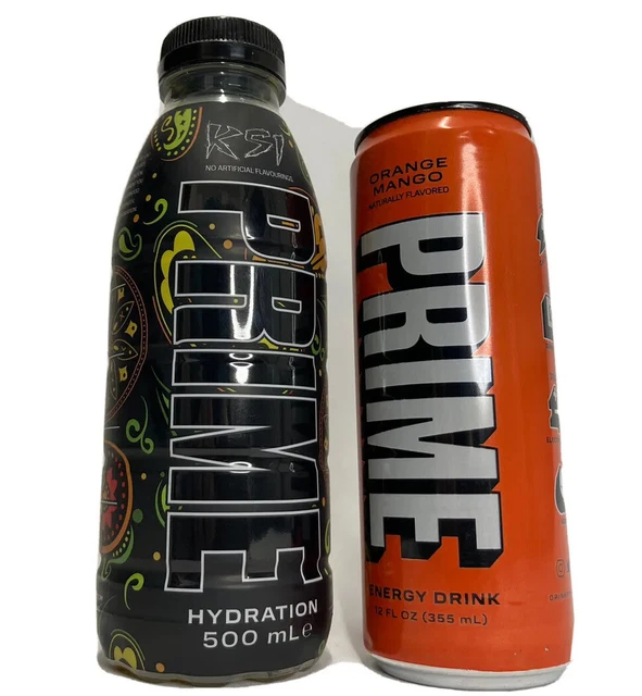 PRIME HYDRATION DRINK 2 Pack KSI EXCLUSIVE Orange Mango Drink +Energy ... PRIME HYDRATION DRINK 2 Pack KSI EXCLUSIVE Orange Mango Drink +Energy ...