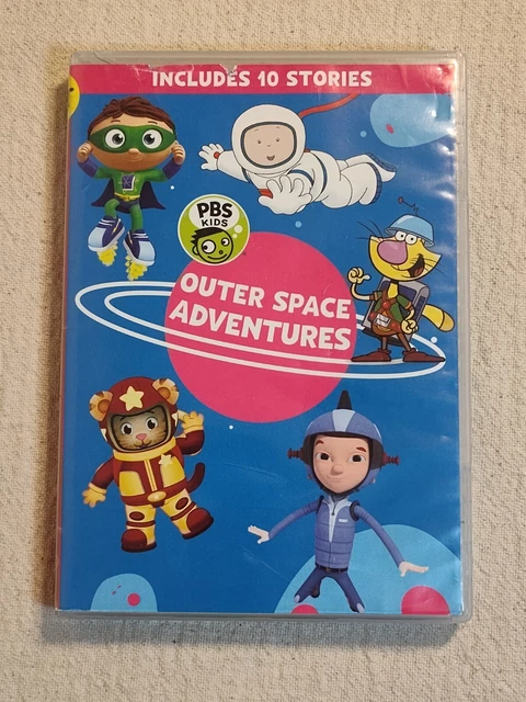 PBS KIDS OUTER Space Adventures DVD Chilren Animé Caillou Dinosaures ...