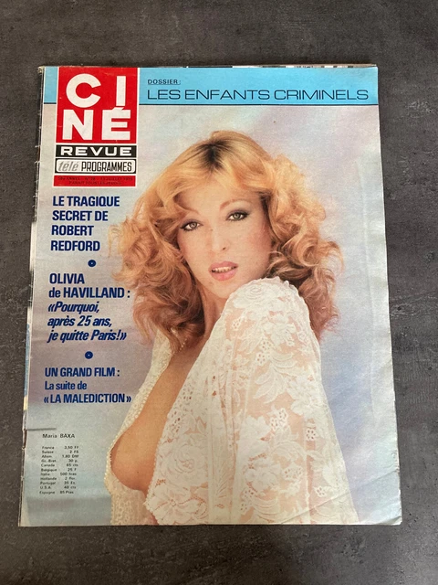 CINE REVUE N°28 13/07/1978 Maria Baxa Ursula Andress Olivia De Havilland F61 EUR 4,50 - PicClick FR