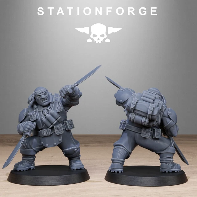 GRIMGUARD JUNGLE FIGHTER Mutant station forge, compatible warhammer ...