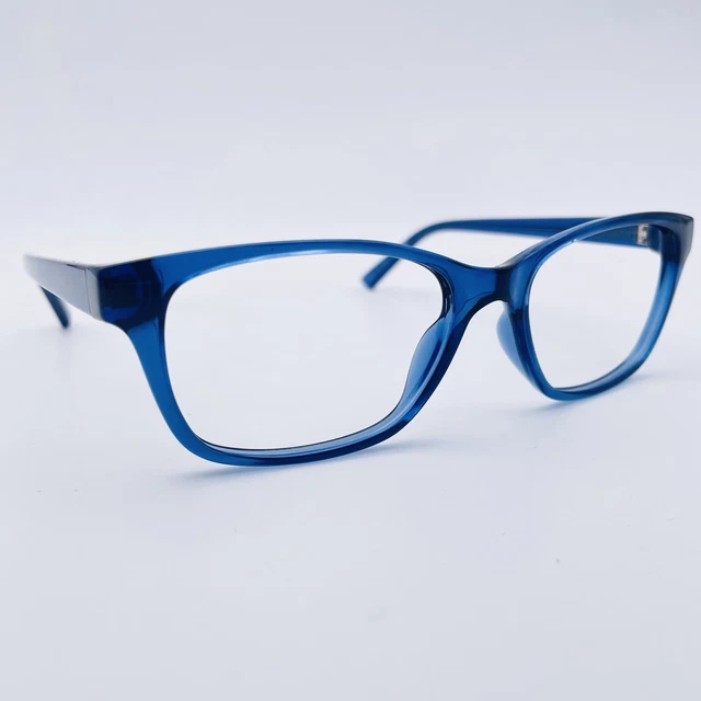 SPECSAVERS EYEGLASSES TEAL BLUE KEYHOLE SQUARE glasses frame MOD: AIDEN ...