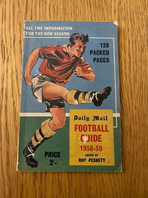 DAILY MAIL FOOTBALL Guide 1958-59 - P/B - £3.25 Uk Post £12.99 ...