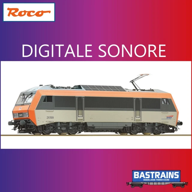 LOCOMOTIVE ELECTRIQUE BB 26199 Sybic Sncf Digitale Son Dcc Ho 1/87 Roco ...