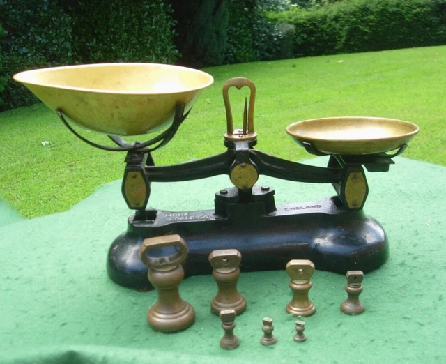 VINTAGE LIBRASCO ENGLAND Libra Scale Co Cast Iron Weighing Scales ...