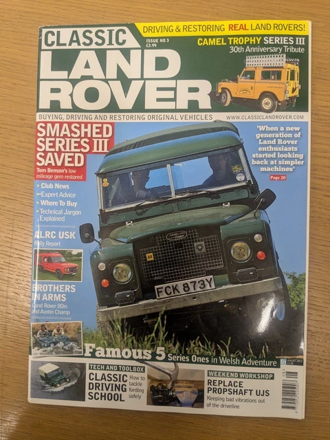 CLASSIC LANDROVER MAGAZINE issue no;3 August 2013 £2.77 - PicClick UK
