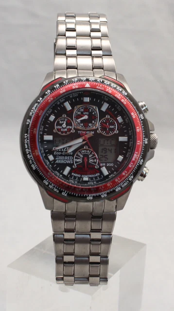 CITIZEN ECO DRIVE Red Arrows Titanium Gents Watch £73.00 - PicClick UK