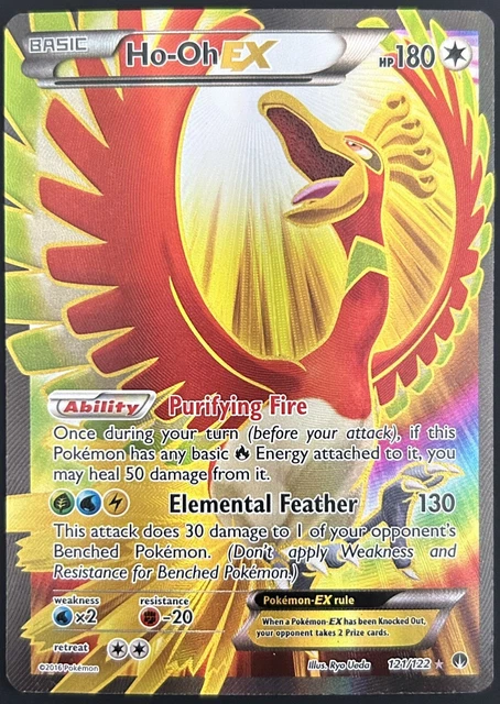 CARTE POKÉMON HO-OH EX - 121/122 - XY BREAKpoint Full Art EX EUR 1,52 ...