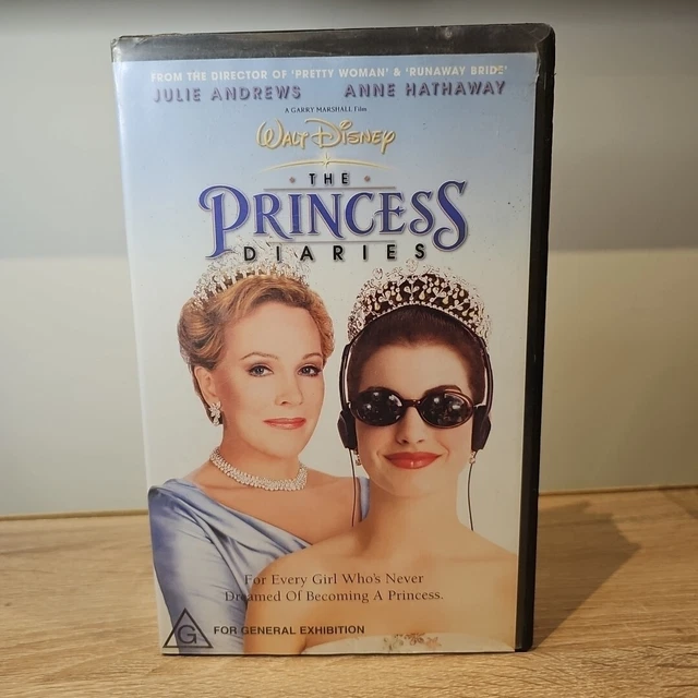 THE PRINCESS DIARIES VHS Video 2001 Big Box ExRental Walt Disney TESTED ...