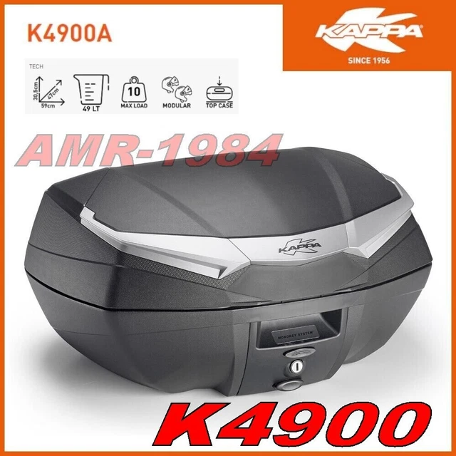 VALISE COFFRE KAPPA K4900A 49 Litres Attaque Givi Monokey EUR 184,66 ...
