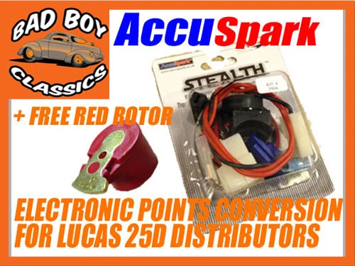 ACCUSPARK STEALTH ELECTRONIC Ignition Head Conversion Kit for Lucas 25D ...
