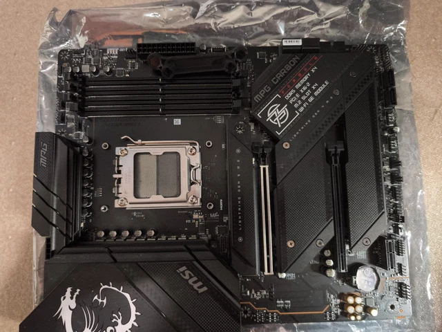 MSI MPG B650 Carbon WiFi AM5 ATX Motherboard AMD Ryzen, DDR5 £15.44 ...