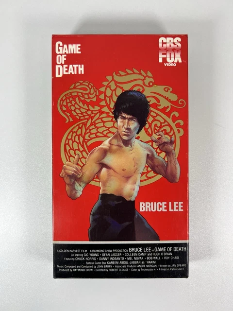 BRUCE LEE, GAME of Death VHS 1990 CBS FOX Video Play Tested Very Good ...