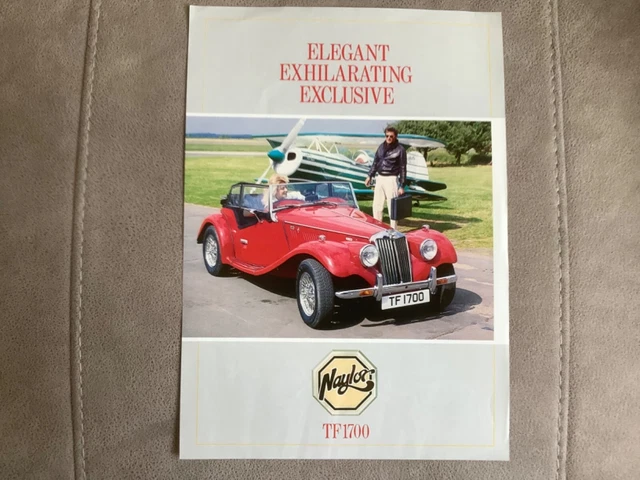 RARE NAYLORS TF1700 sports car specification brochure sheet + price ...