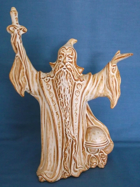 CORNISH MOUSE STUDIO Art Pottery Cornwall Merlin Wizard Sorcerer ...