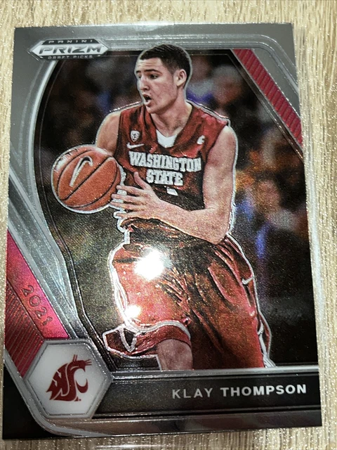 KLAY THOMPSON 2021 Panini Prizm Draft Picks #82 Washington St Warriors ...