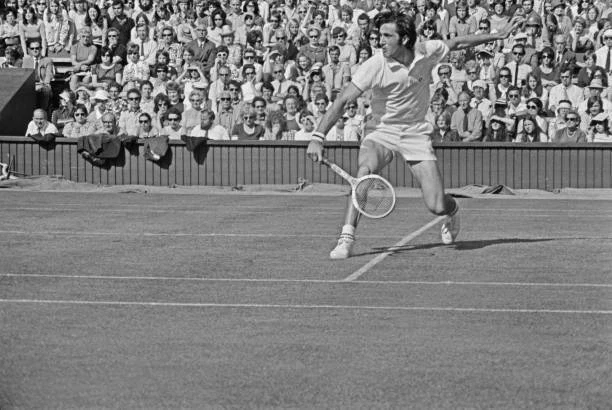 ILIE NASTASE AT Wimbledon Lawn Tennis Championships UK,1972 OLD PHOTO ...