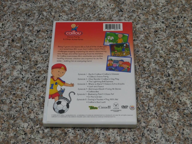 CAILLOU: DANCE PARTY & Other Adventures - DVD - VERY GOOD $17.50 ...