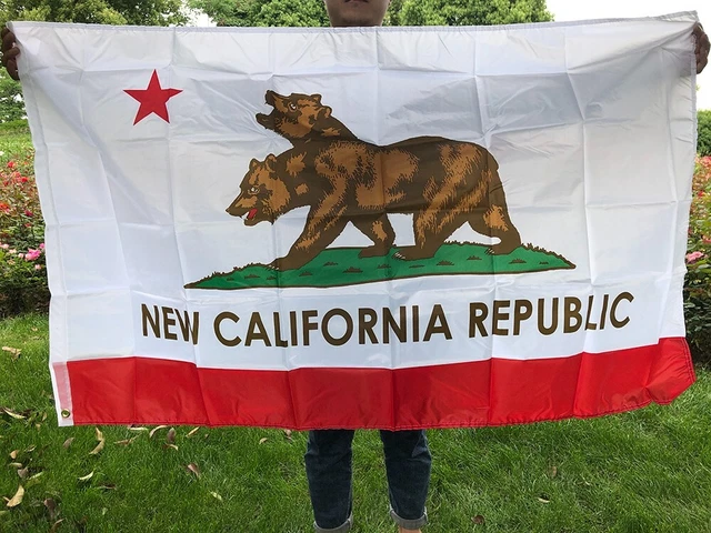 FALLOUT NEW CALIFORNIA Republic Flag - 90x150cm Double-Sided Polyester ...